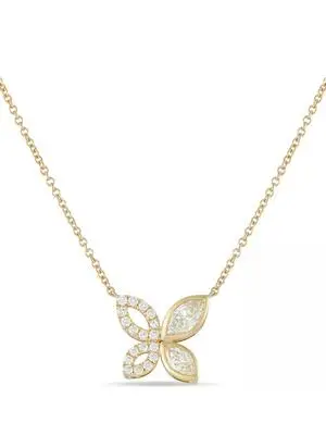 LB EXCLUSIVE Diamond Butterfly Pendant Necklace - Gold