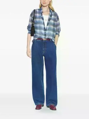 Maison Kitsuné Plaid Buttoned Shirt