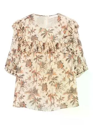 Ulla Johnson Round Neck Blouses