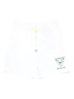 Casablanca Tennis Club Icon Shorts - White