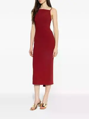 Givenchy Square-neck Midi Dress - Red