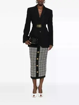 Balmain Buttoned Midi Skirt