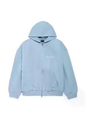 Balenciaga Zip-fastening Hoodie - Blue