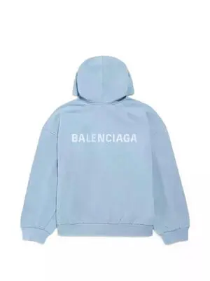 Balenciaga Zip-fastening Hoodie - Blue