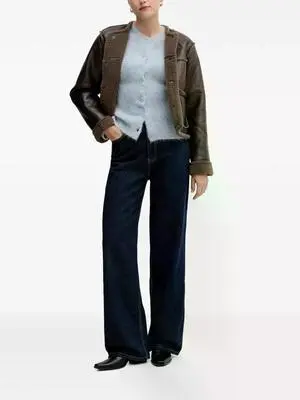 HOSS INTROPIA Buttoned Shearling Jacket