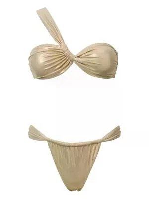 SOFIA ERHAN Chiara One-shoulder Bikini - Neutrals
