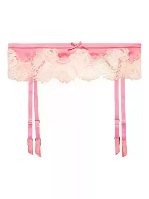Fleur Du Mal Juliet Lace Garter Belt - Pink