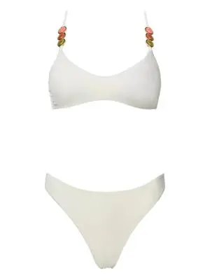 SOFIA ERHAN Giselle Beaded Bikini - White