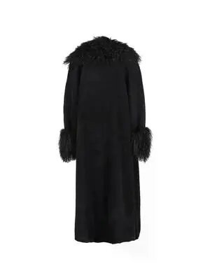 Fendi Fur-trimmed Wool Coat