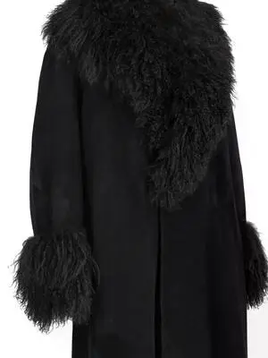 Fendi Fur-trimmed Wool Coat