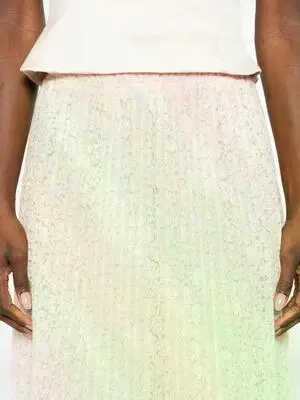 Ermanno Scervino Embroidered Pleated Midi Skirt