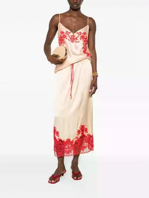 Ermanno Scervino Floral Embroidered Top - Neutrals