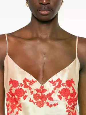 Ermanno Scervino Floral Embroidered Top - Neutrals