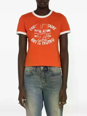 Zadig&Voltaire Woos T-shirt With Mouse Crest - Orange