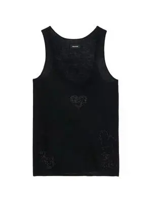Zadig&Voltaire Lee Rhinestone Tank Top