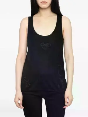 Zadig&Voltaire Lee Rhinestone Tank Top