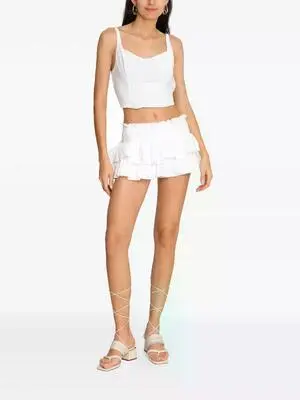 AMIR SLAMA Ruffled Tier Mini Skirt