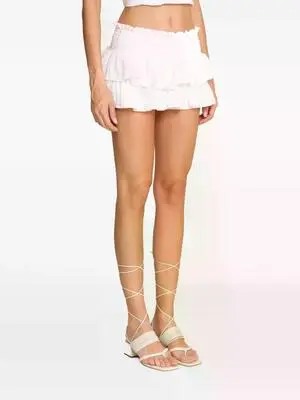 AMIR SLAMA Ruffled Tier Mini Skirt