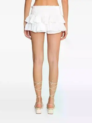 AMIR SLAMA Ruffled Tier Mini Skirt