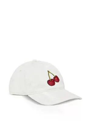 DIESEL Cherry-embroidered Cap - White