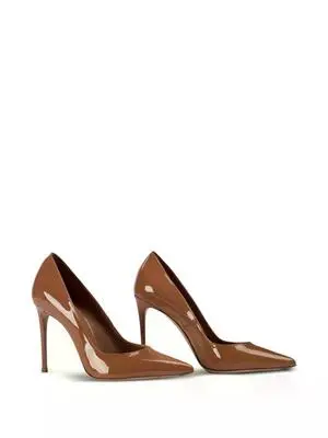 LE SILLA Eva Patent Leather Pumps - Brown