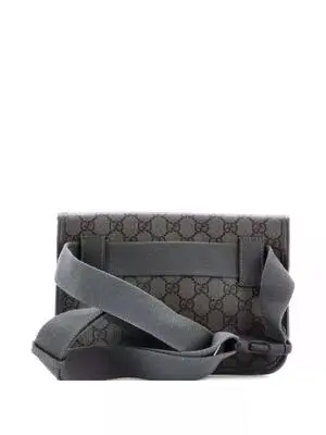 Gucci Ophidia Flap Gg Coated Canvas Belt Bag