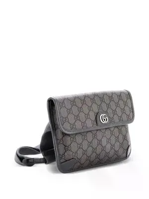 Gucci Ophidia Flap Gg Coated Canvas Belt Bag