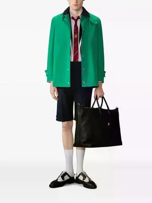 Thom Browne Corduroy-collar Overcoat