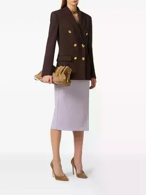 Elisabetta Franchi Double-breasted Blazer With Gold-tone Buttons