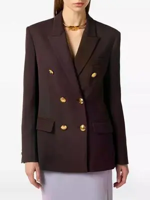 Elisabetta Franchi Double-breasted Blazer With Gold-tone Buttons