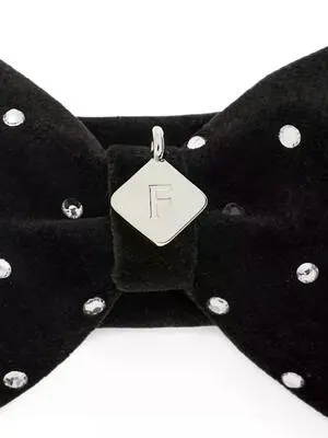 FERRAGAMO Crystal Embellished Bow Hair Clip