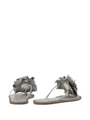 LE SILLA Floral-embellishment Sandals - Grey