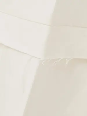 Khaite Linden Tiered Frayed Linen Pants - Neutrals
