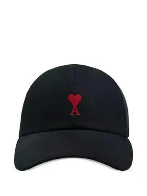 Ami Logo-embroidered Baseball Cap - Black