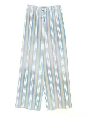 Ermanno Scervino Striped Drawstring Trousers