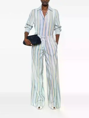 Ermanno Scervino Striped Drawstring Trousers