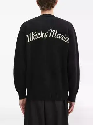 WACKO MARIA Embroidered V-neck Cardigan
