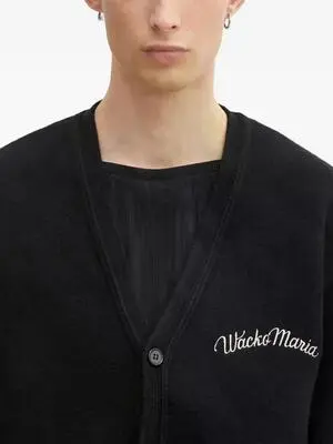 WACKO MARIA Embroidered V-neck Cardigan