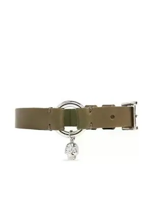 Alexander McQueen Skull Charm Bracelet - Green
