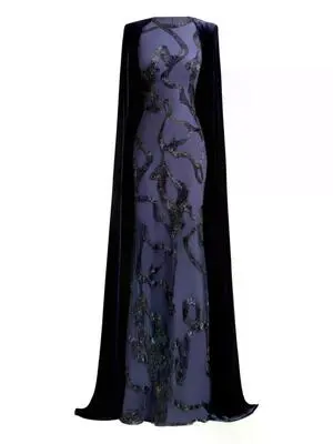 Gemy Maalouf Cape Effect Evening Dresses