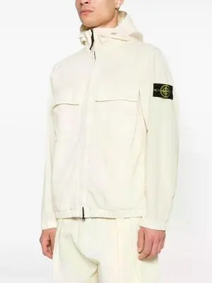 Stone Island Hooded Pocket Jacket - Neutrals