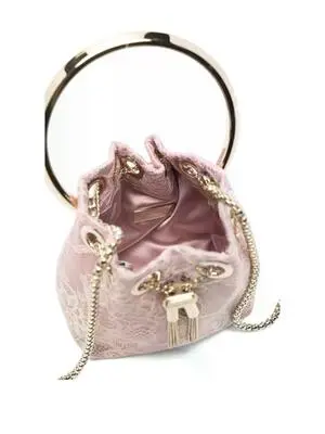 JIMMY CHOO Micro Bon Bon Bucket Bag