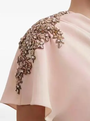 GEMY MAALOUF Asymmetrical-neckline Draped Dress