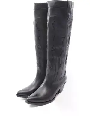 Celine Embossed Leather Knee-high Boots