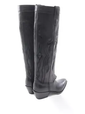 Celine Embossed Leather Knee-high Boots
