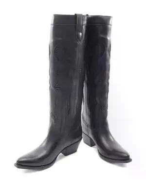 Celine Embossed Leather Knee-high Boots