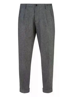 MICHAEL COAL Cuffed-hem Tailored Trousers
