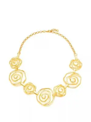 LYNYER Rose Pendant Necklace - Gold