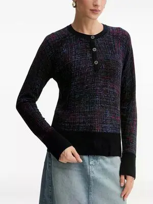 BLUGIRL Embellished Sweater With Detachable Collar