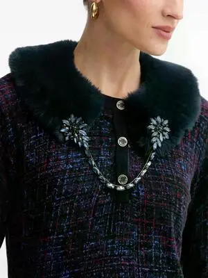 BLUGIRL Embellished Sweater With Detachable Collar
